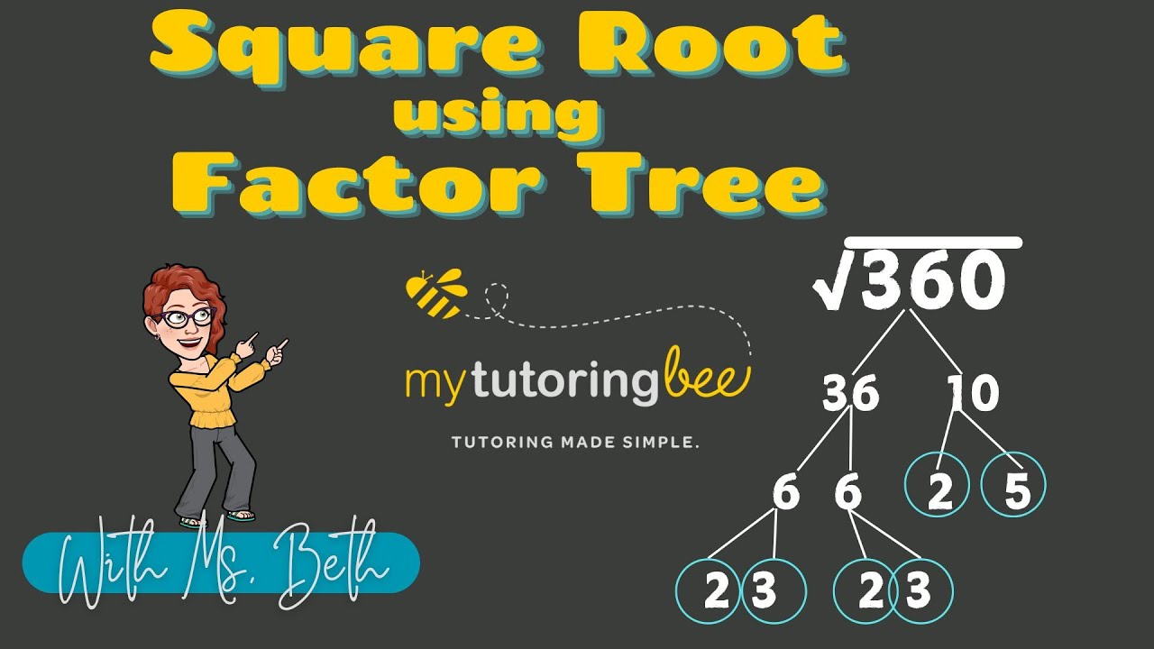 How To Find The Square Root Using Factor Tree Youtube
