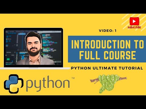 Introduction To Full Course Video 1 Python Programming For Data