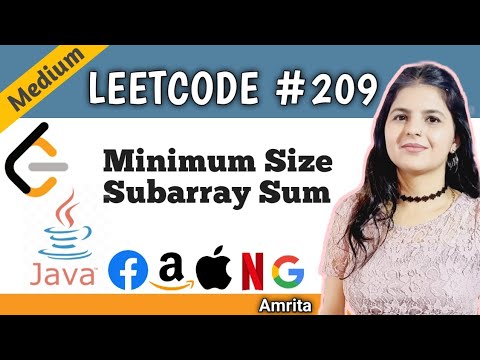 Minimum Size Subarray Sum Leetcode 209 Medium Level Top 150