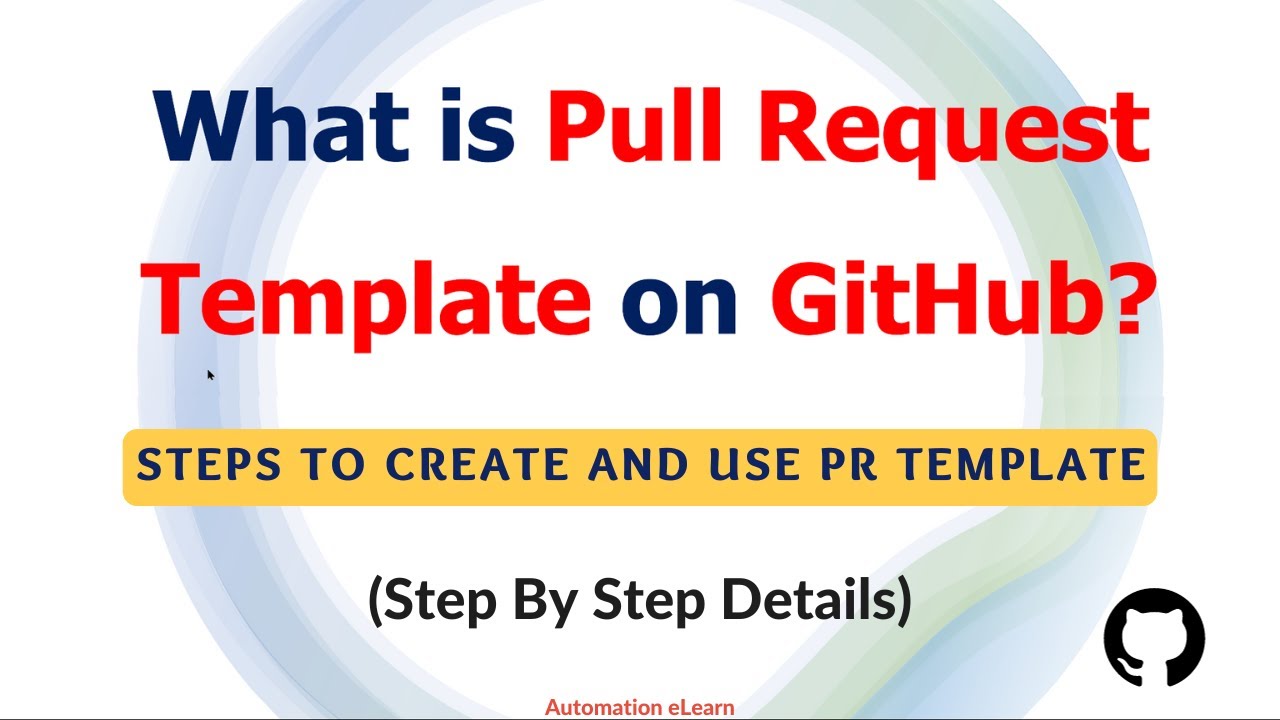 24 Pull Request Template On Github How To Create And Use Pr Template