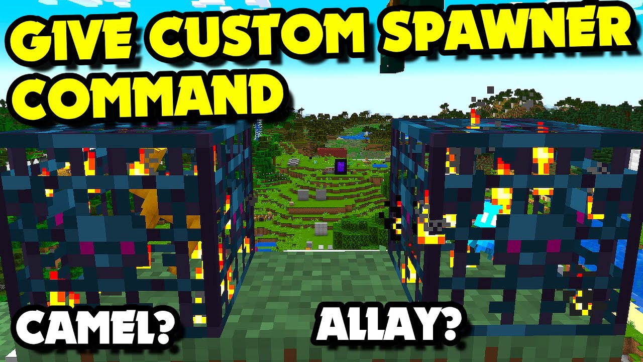 Give Custom Spawner Command In Minecraft 1 20 4 Java Custom Data To