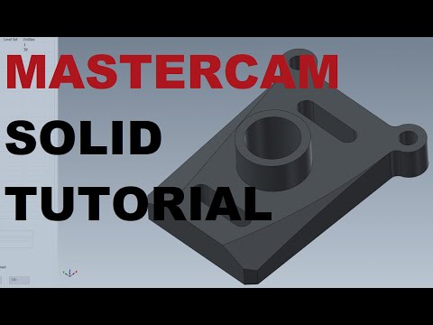 Mastercam Solid Model And Program Pt2 Youtube