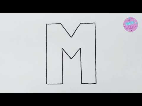 Letra M Mayúscula Grafica Mazzini