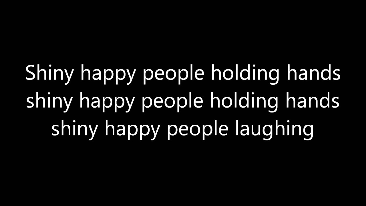 R E M Shiny Happy People Lyrics Youtube