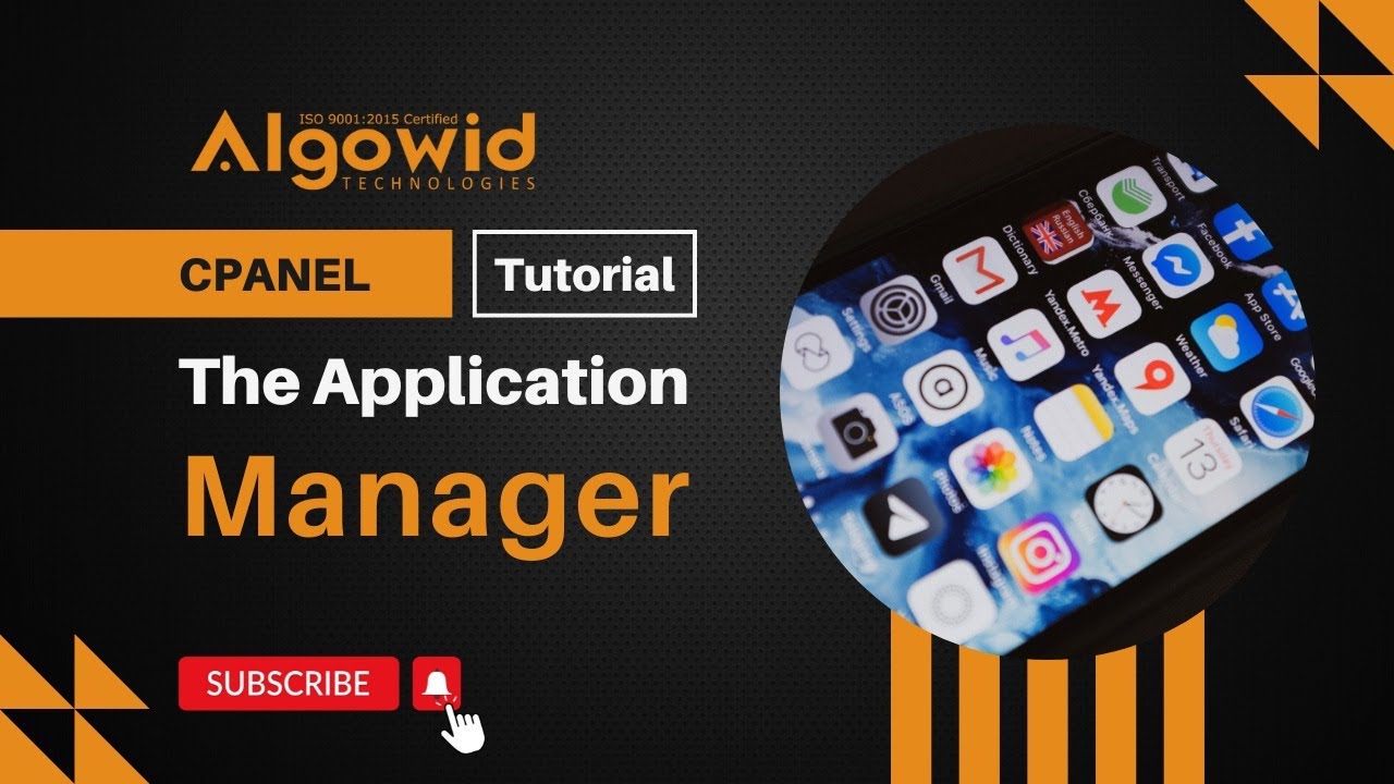 Cpanel Tutorials The Application Manager Interface Youtube