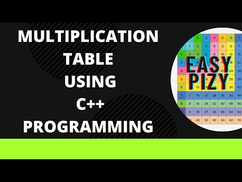 Multiplication Table Using C Youtube