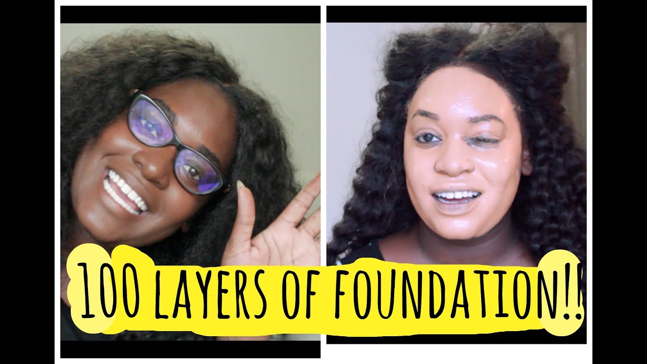 100 Layers Of Foundation Using My Bff S Makeup Youtube