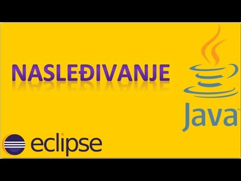 7 Programiranje Java Eclipse Nasledjivanje Youtube