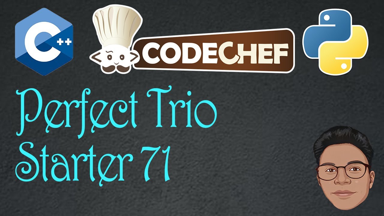 Perfect Trio Codechef Solutions Starter 71 Codechef Solutions Cpp