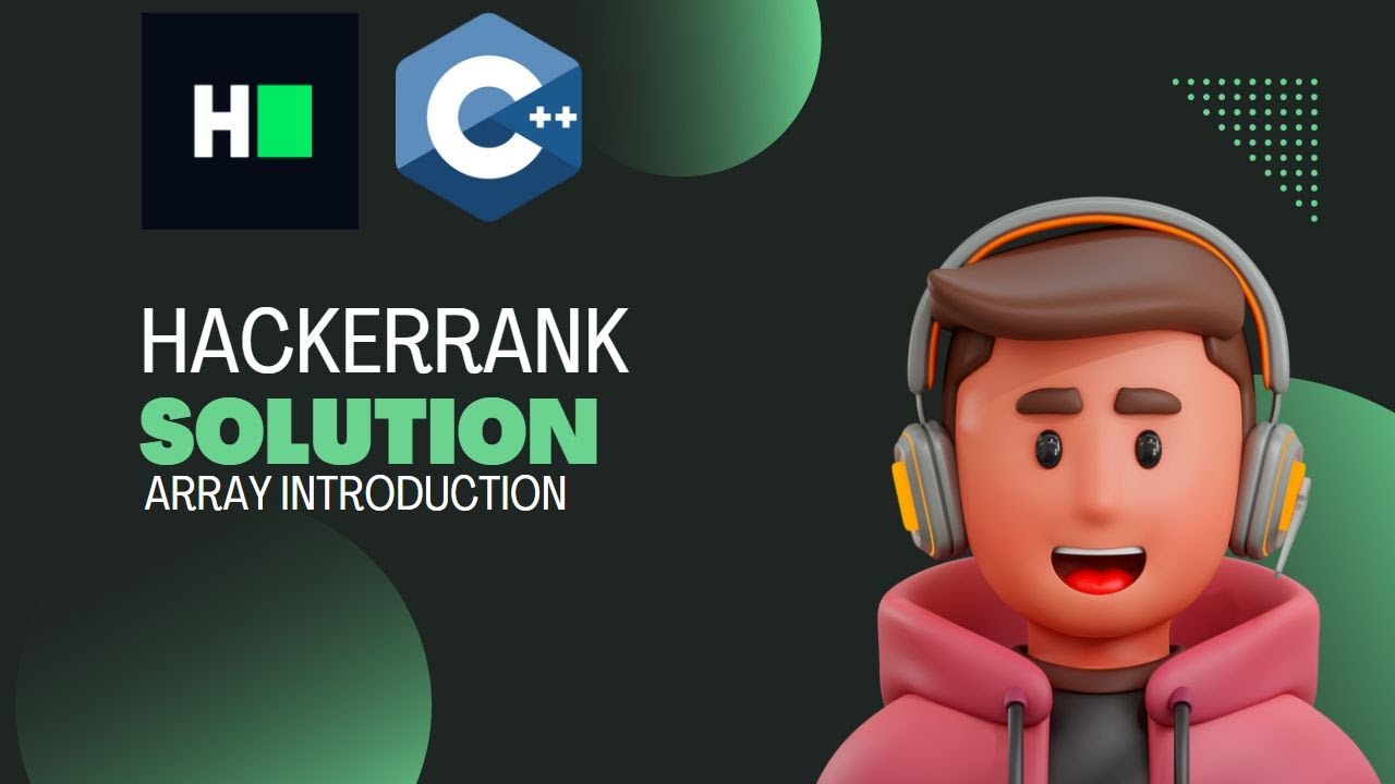Array Introduction C Hackerrank Solution Youtube