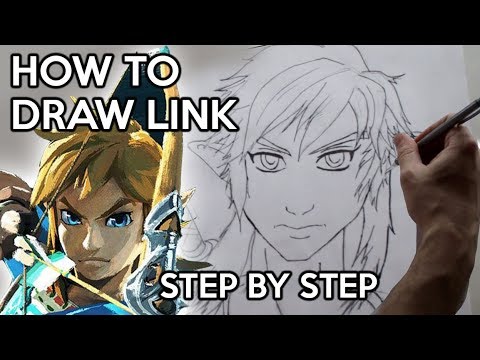 How To Draw Link From Zelda Breath Of The Wild Youtube