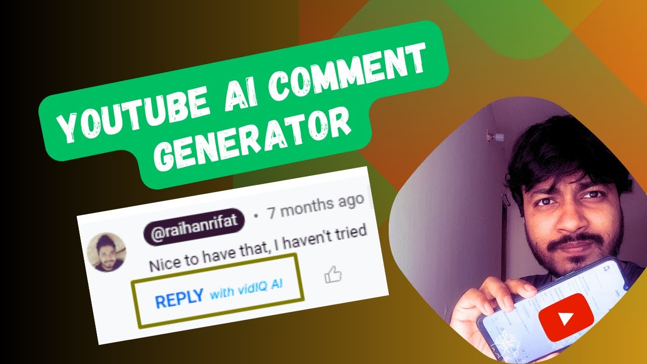 Youtube Video Auto Reply Ai Comment Generator Vidiq Ai Comment