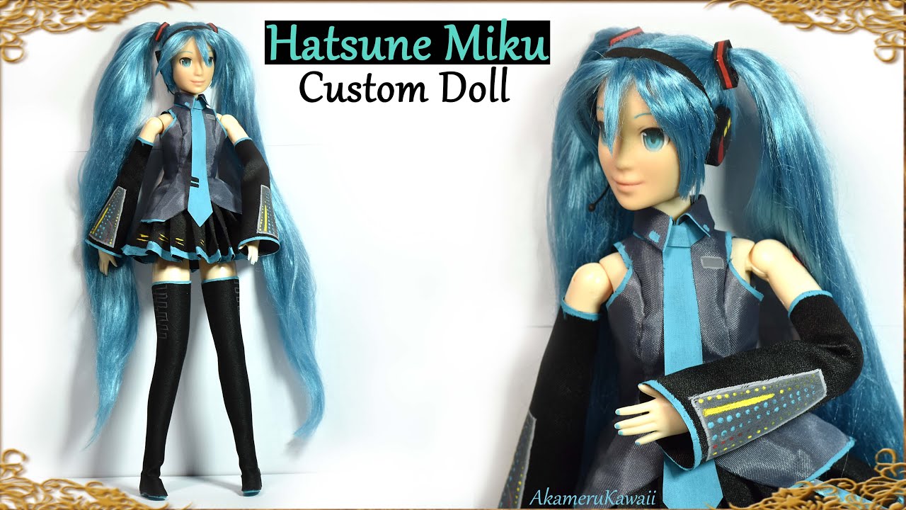 Hatsune Miku Vocaloid Inspired Barbie Doll Custom Doll Repaint