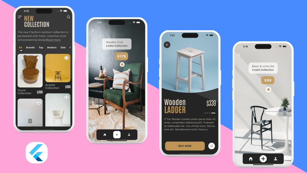 Flutter Ui Furniture App Youtube