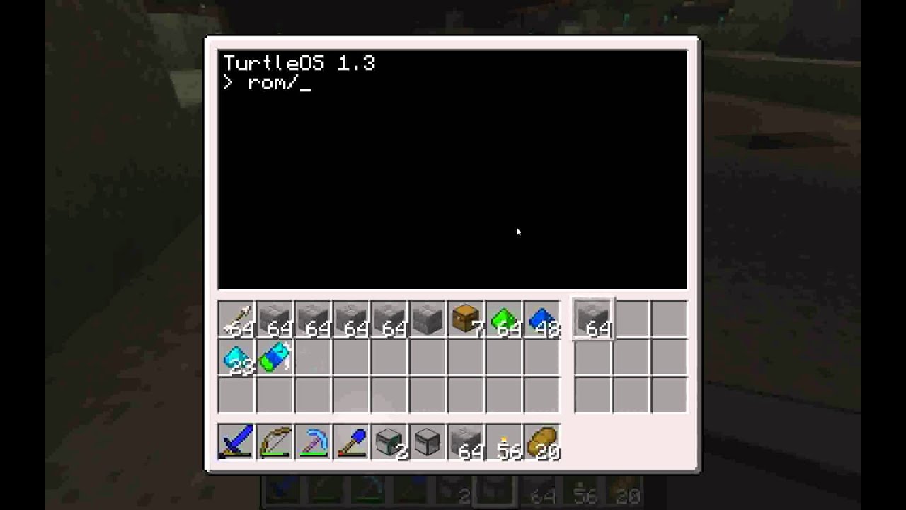Computercraft Turtle Programs Wall Youtube