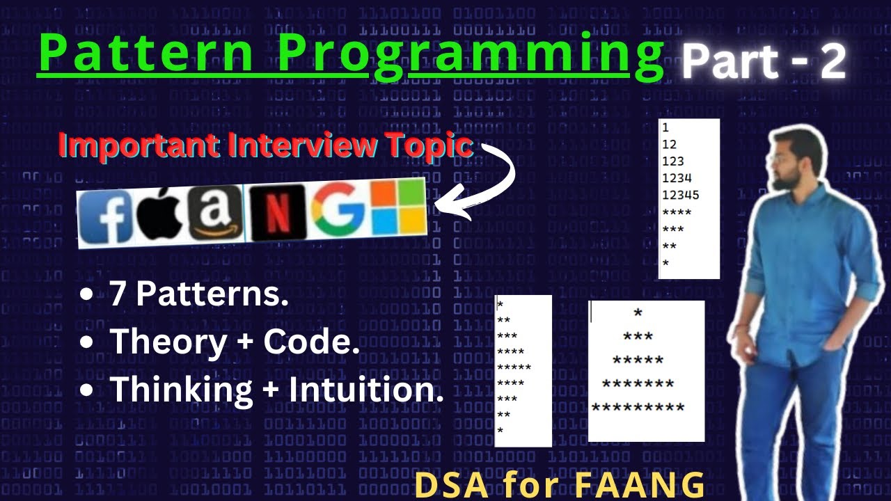 Master Pattern Programming Part 2 Dsa For Faang Youtube