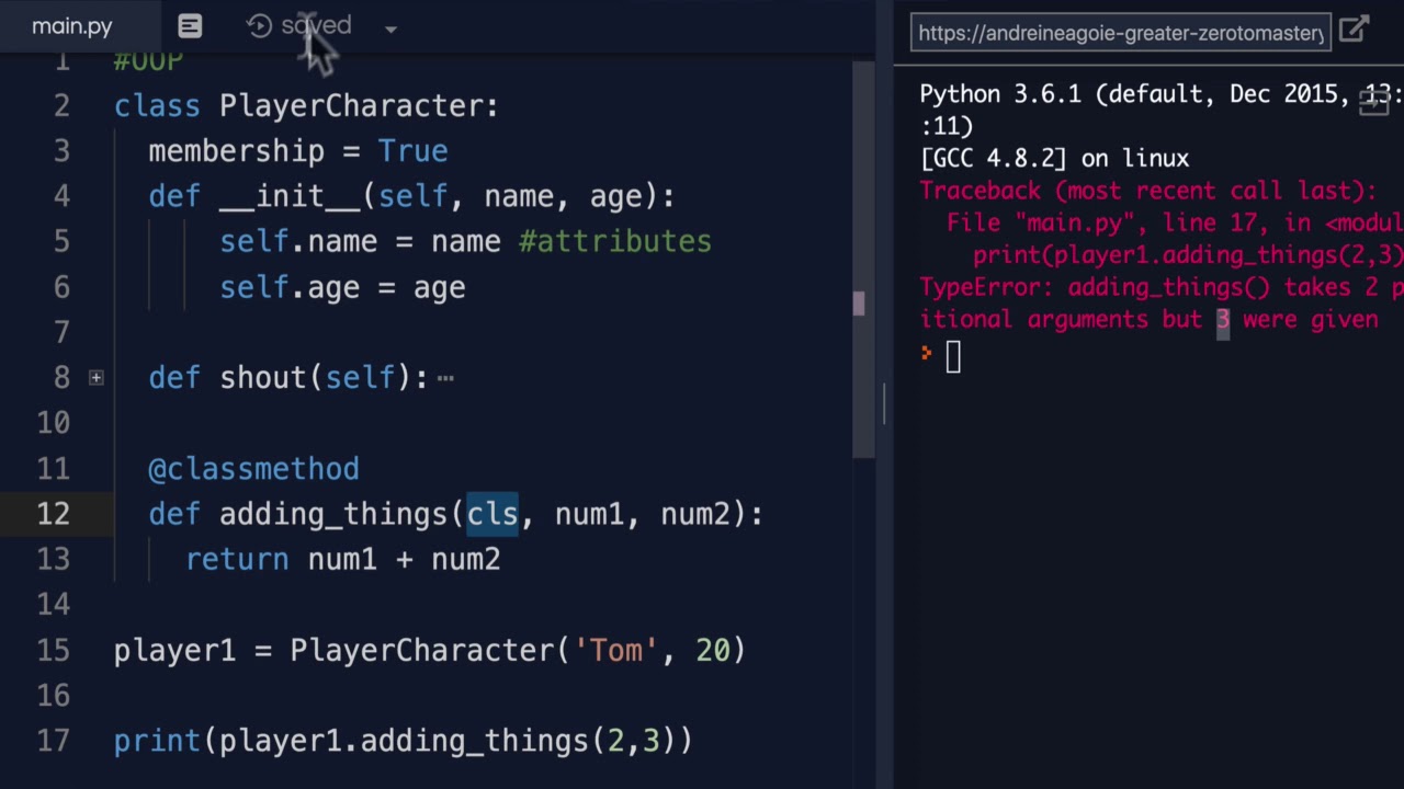 99 Classmethod And Staticmethod Youtube