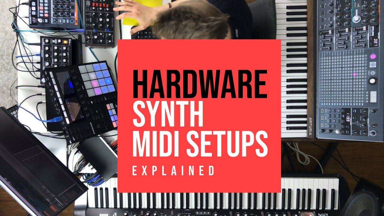 How To Connect Hardware Synthesizers And Sequencers Using Midi Youtube