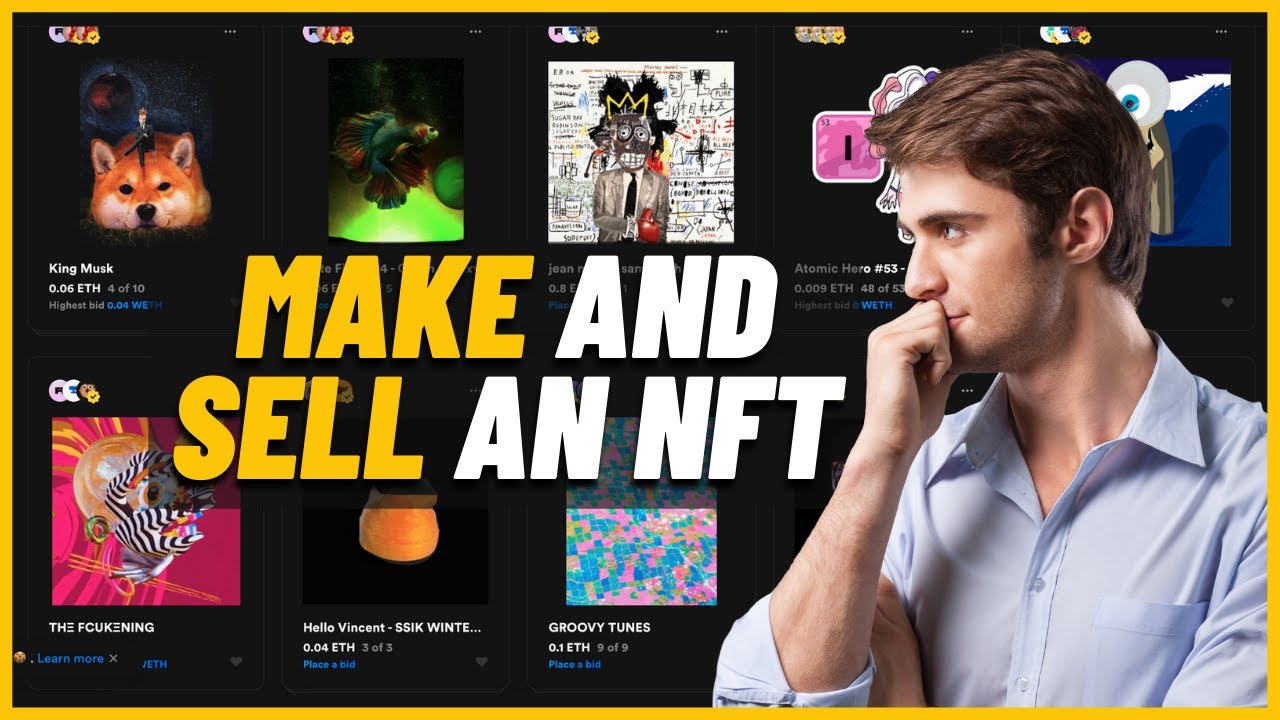 How To Make And Sell An Nft Crypto Art Tutorial Youtube