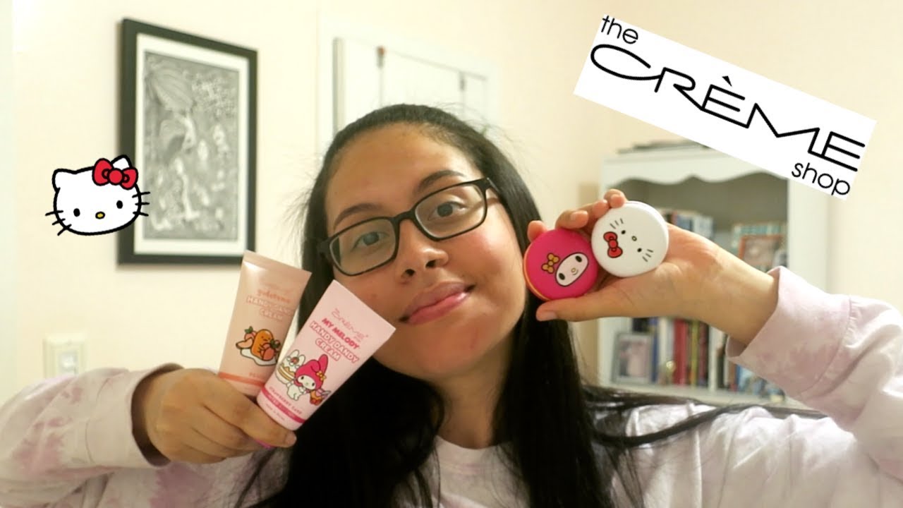Trying Out The Crème Shop X Hello Kitty Products Youtube
