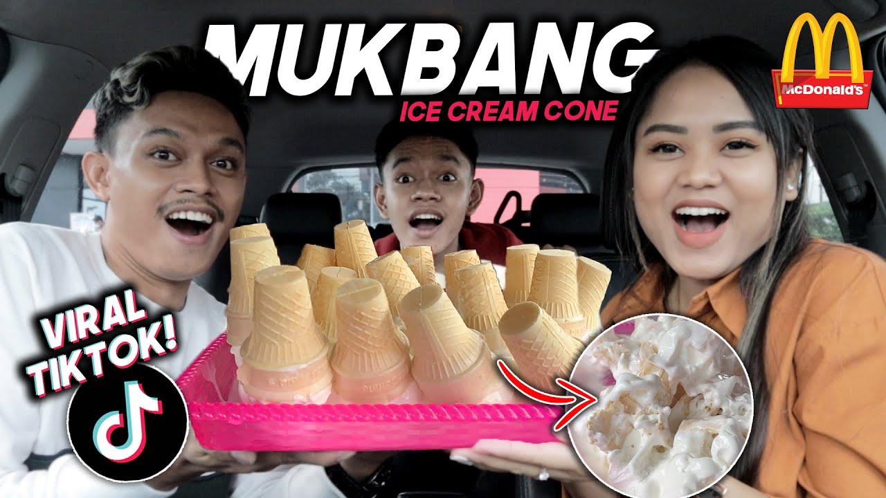 Mukbang Ice Cream Cone Mcd Ala Tiktok Yang Lagi Viral Langsung
