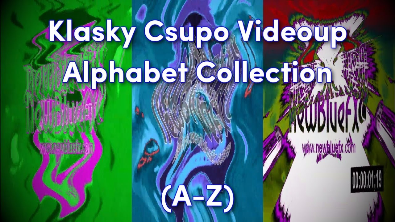 Klasky Csupo Videoup Alphabet Collection A Z Youtube