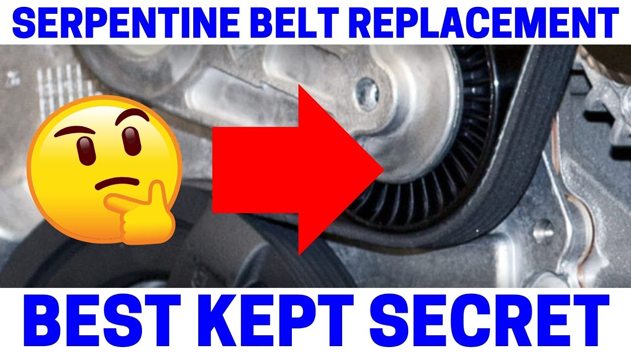 Never Replace Serpentine Drive Belt Until Watching This Fast Easy