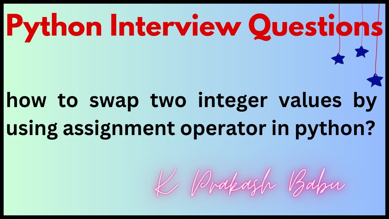 Question49 Pythoninterviewquestions Youtube