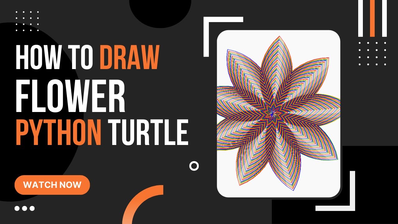 How To Draw A Flower Using Turtle In Python