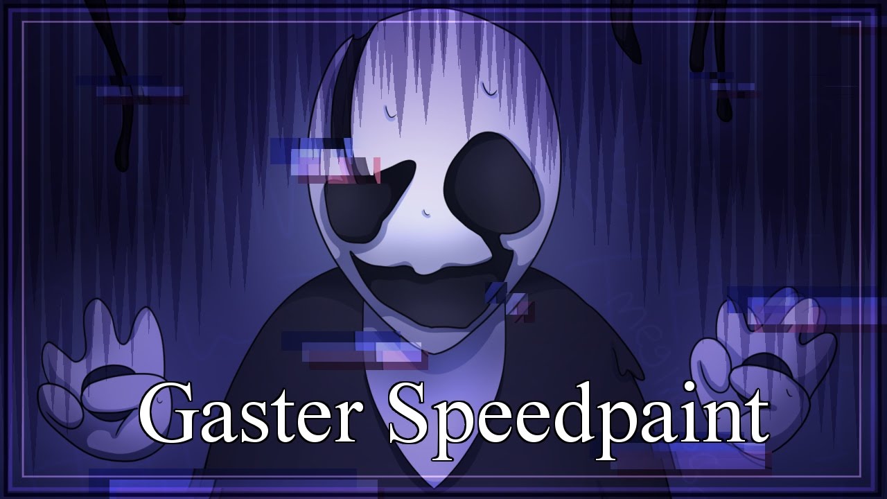 Gaster He Who Speaks In Hands Undertale Speedpaint Youtube