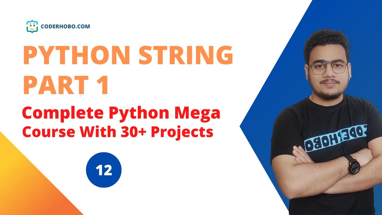 Python String Tutorial Part 1 Coderhobo Youtube