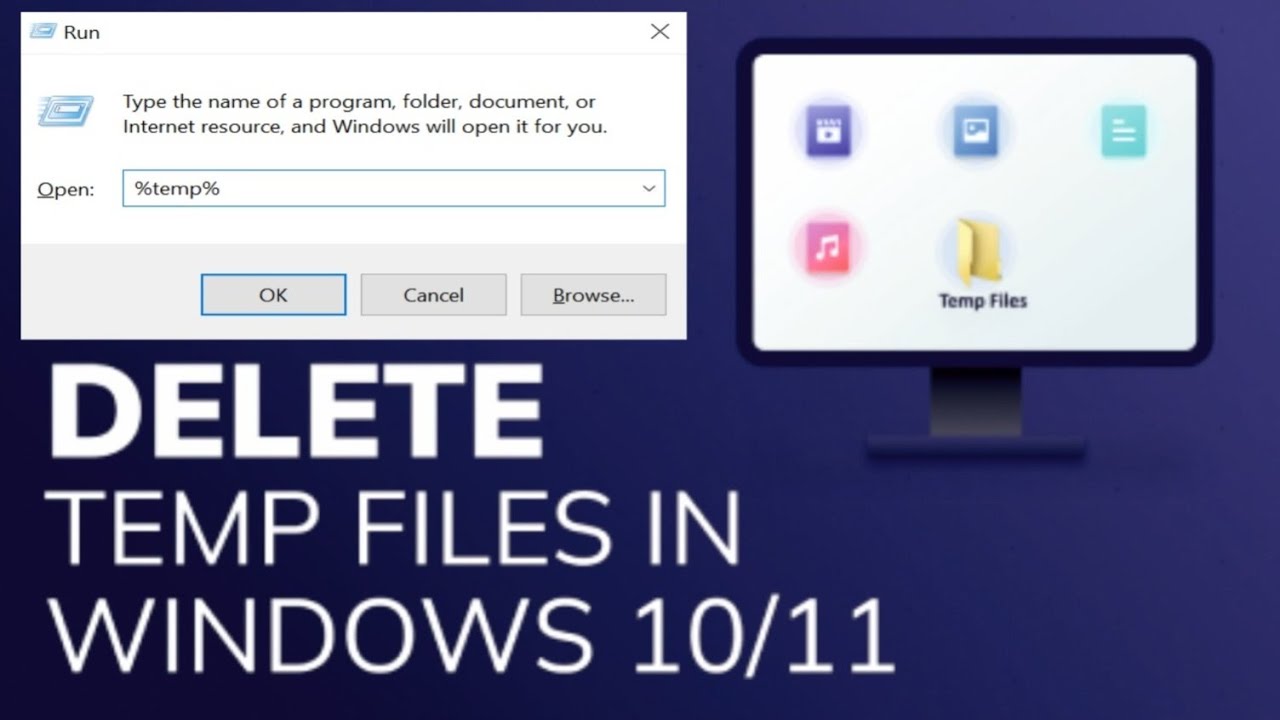 How To Delete Temp File In Computer Pc Clear Temporary File Remove