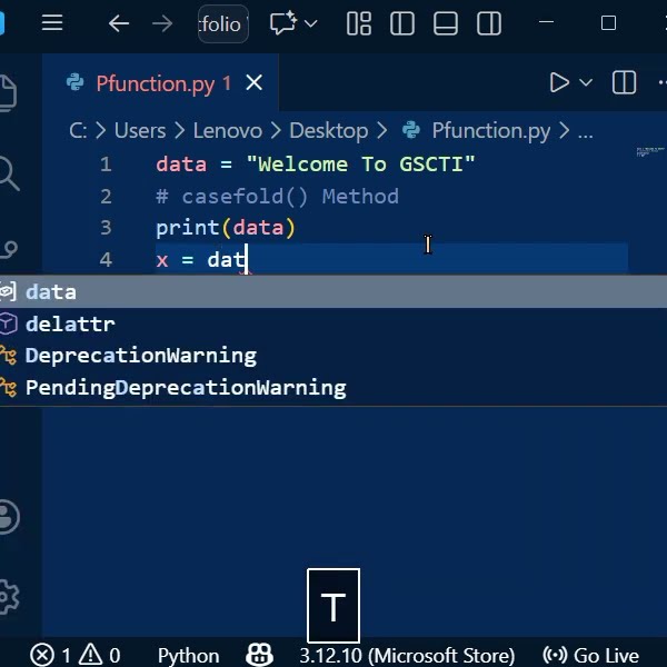 Casefold Method In Python String Methods Pythontricks Shorts