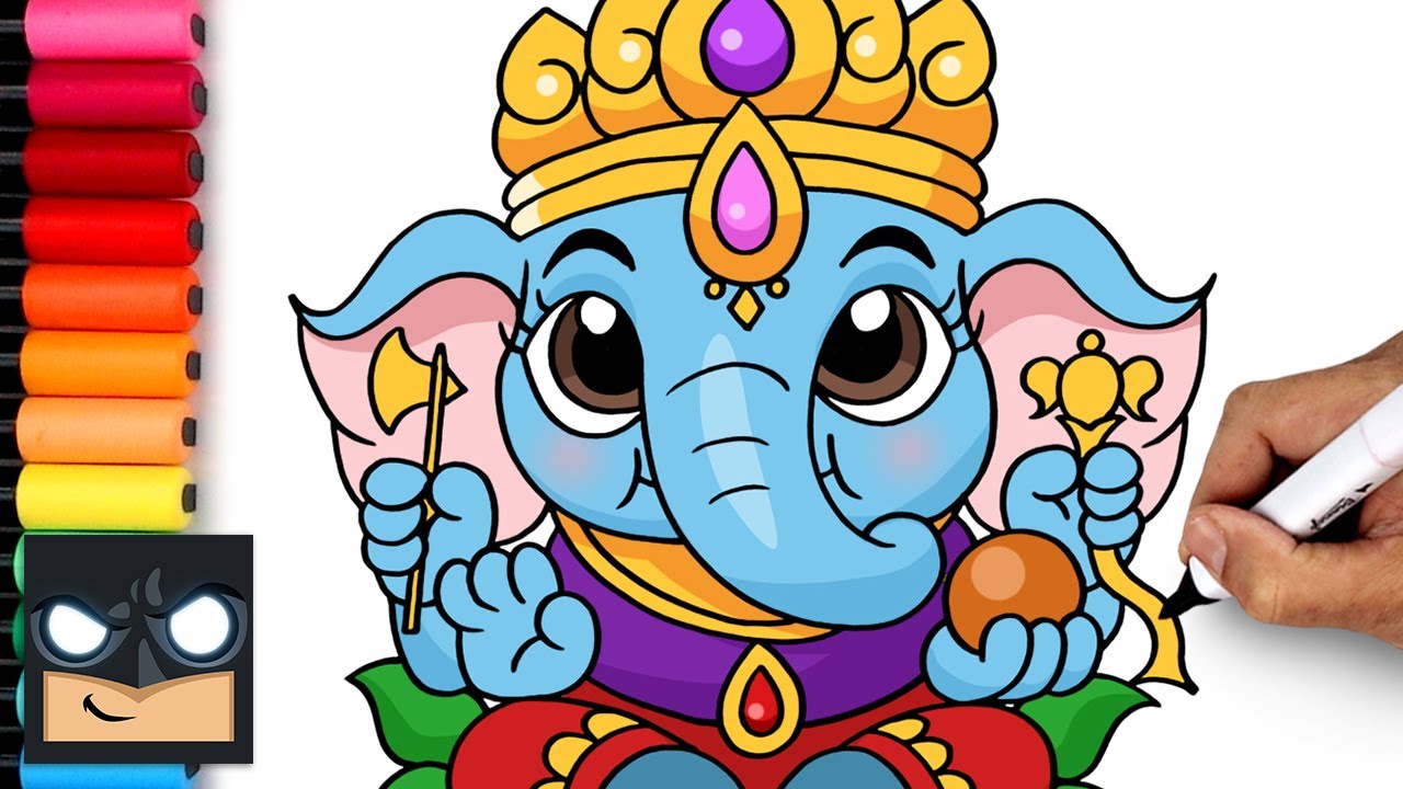 How To Draw Lord Ganesha Youtube