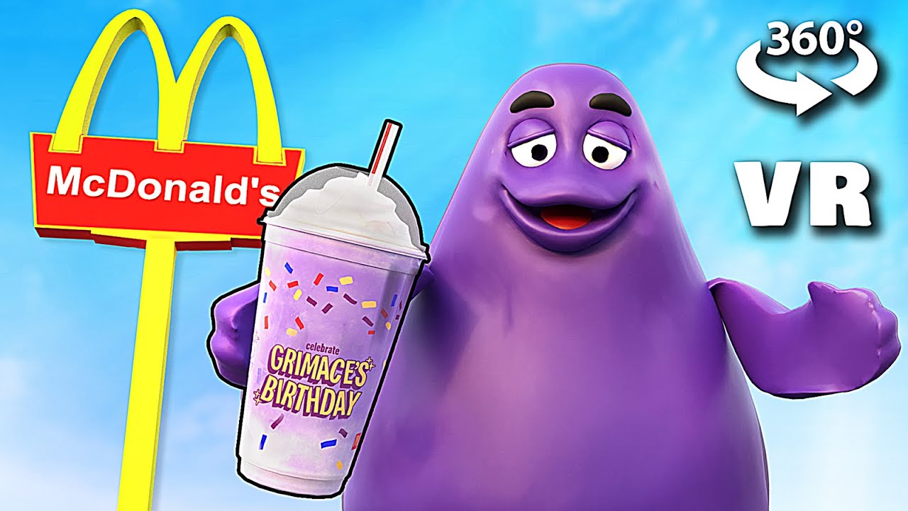 Grimace Shake 360 Vr Youtube