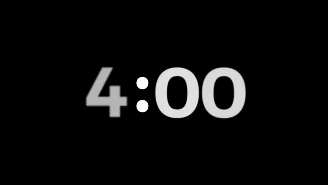 4 Minutes Timer With School Bell Sound Youtube