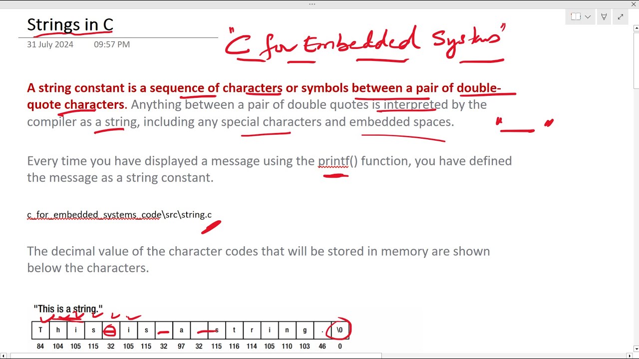 Strings In C Part 1 Youtube