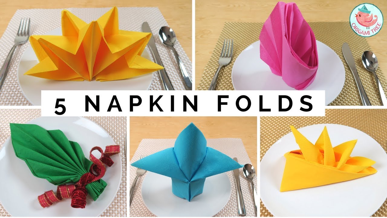 How To Fold A Napkin 8 Easy Ways For Your Next Dinner Party