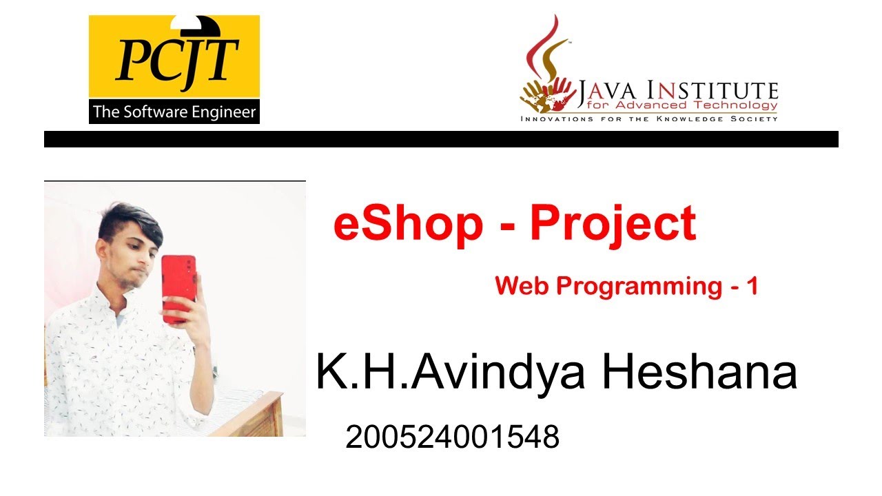 Web Project Task 02 1st Year Semester 01 Java Institute Youtube