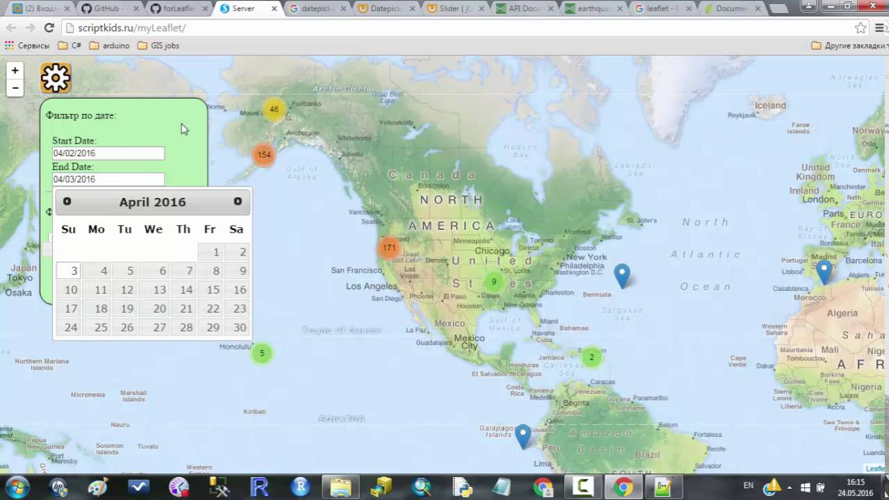 основы Leaflet Api Youtube