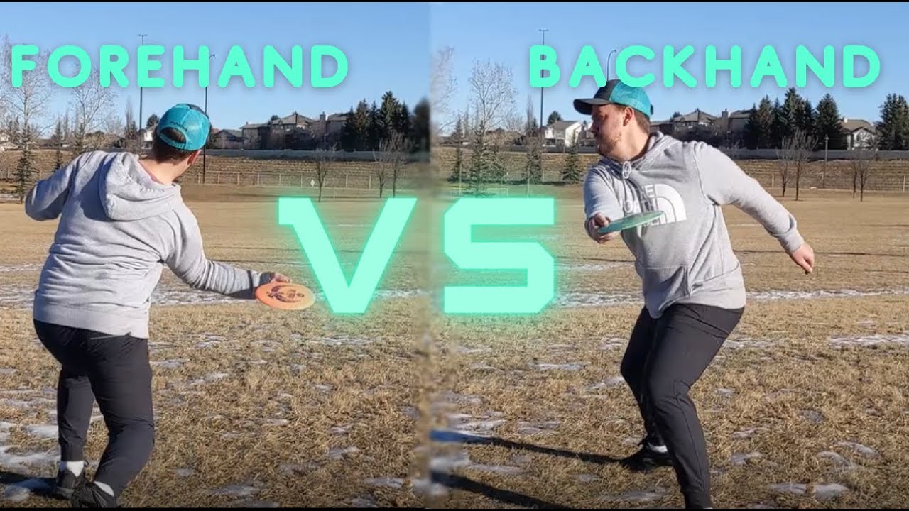 Forehand Vs Backhand Disc Golf Battle Youtube