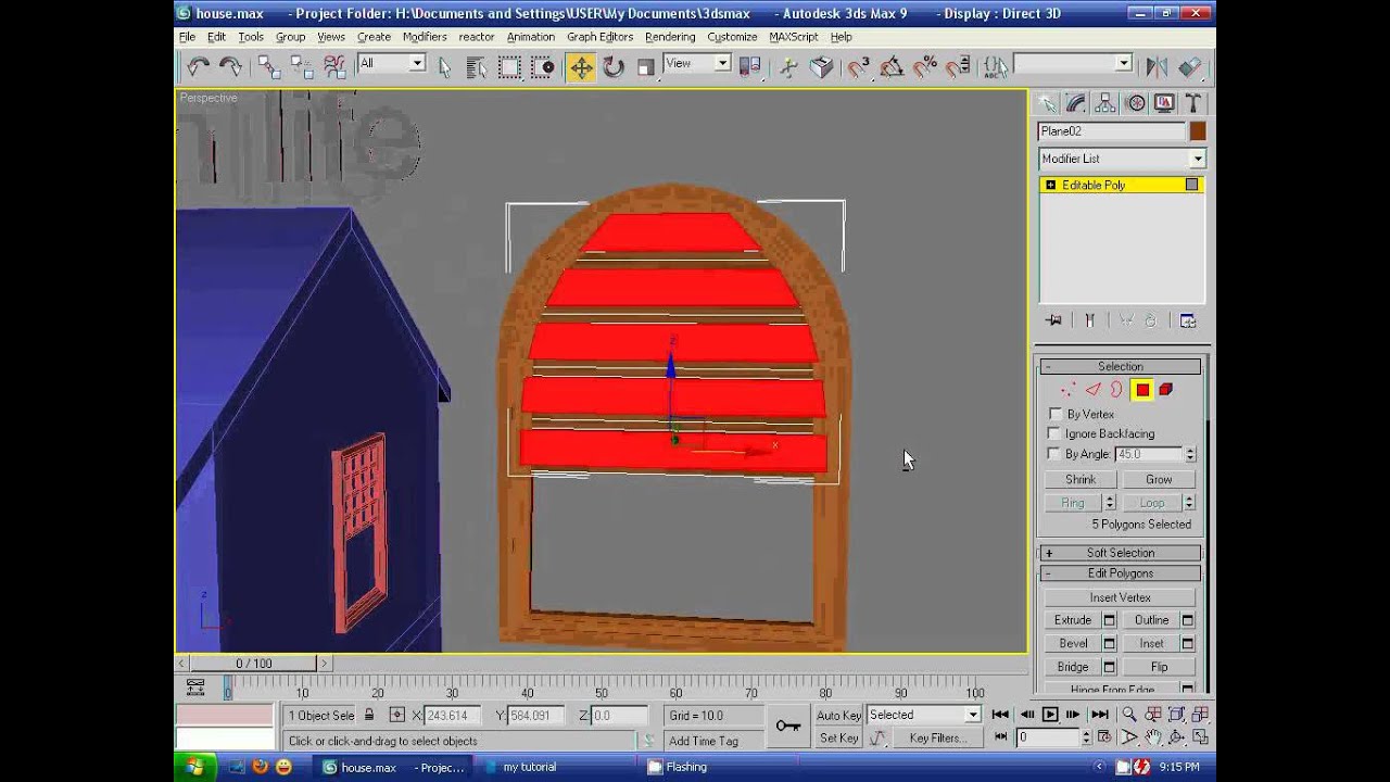 3ds Max 9 House Tutorial Part 5 Youtube