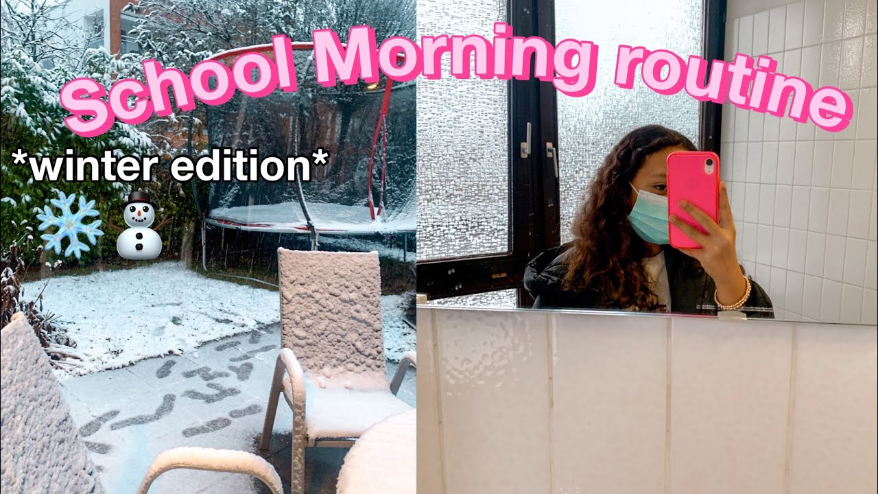 School Morning Routine Winter Vlogmas Day 9 Youtube