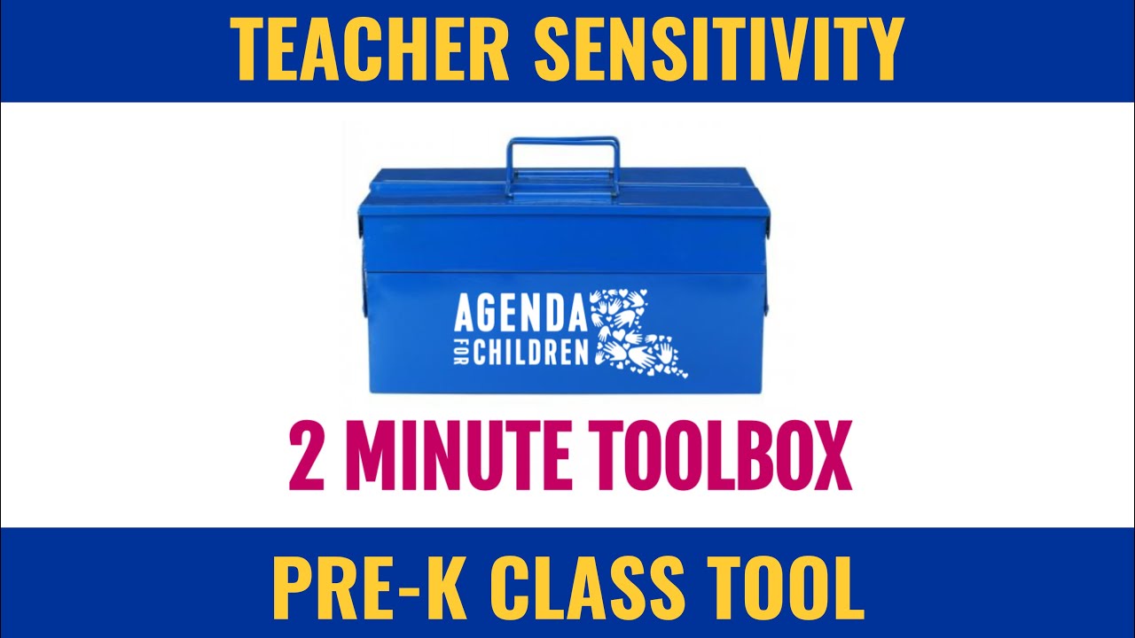 2 Minute Toolbox Pre K Teacher Sensitivity Youtube