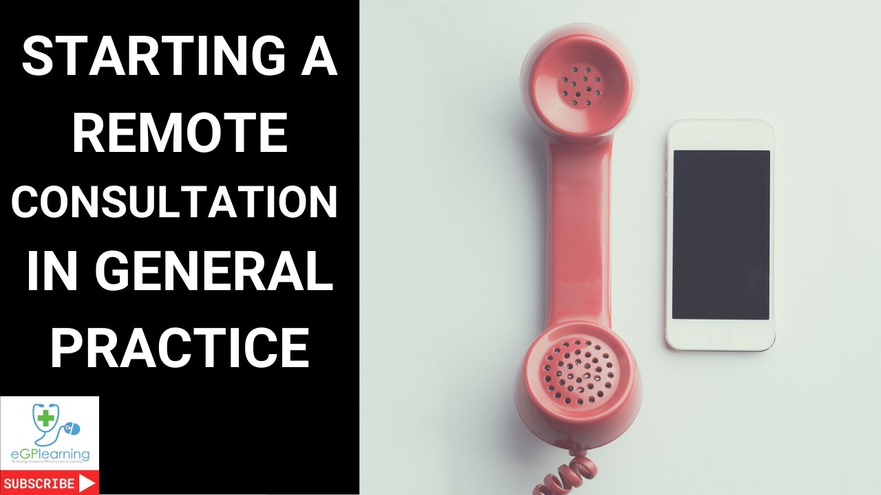How To Start A Remote Consultation Youtube