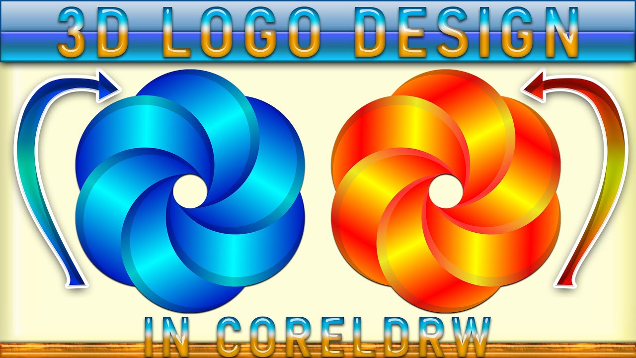 How To Create 3d Logo Design In Coreldraw Corel Draw Tutorial