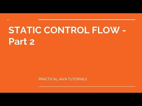 Static Control Flow Part 2 Youtube