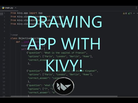Making A Paint Drawing Application With Python Kivy Youtube