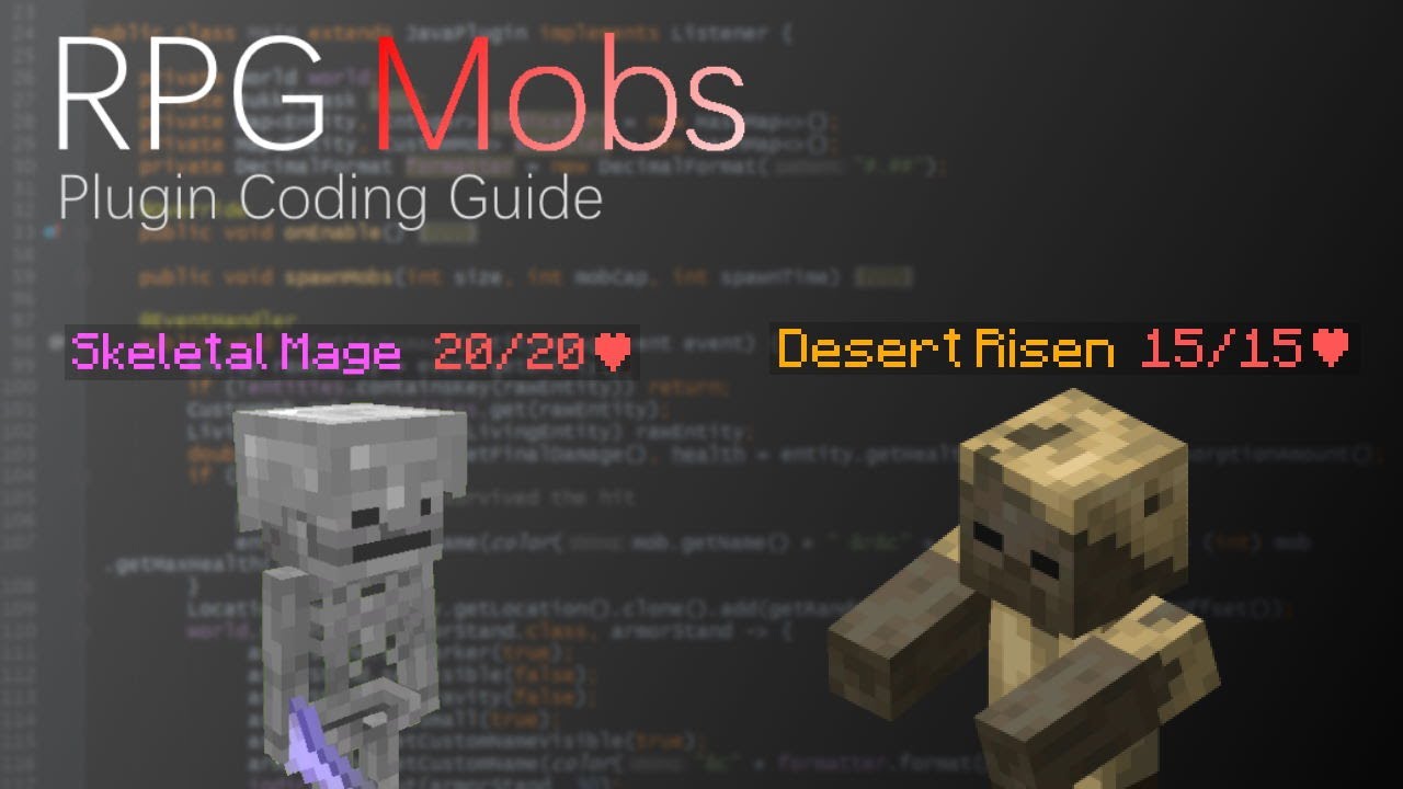 Rpg Mobs Plugin Coding Guide Youtube