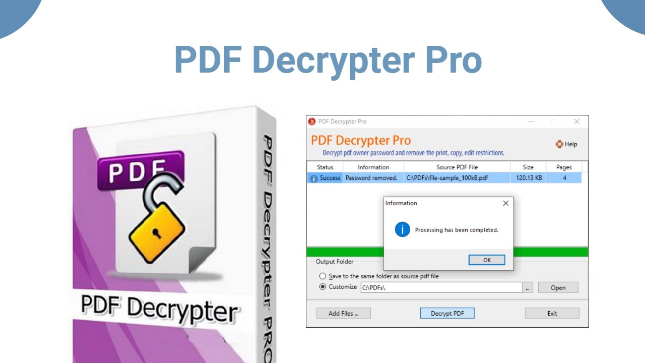 Pdf Decrypter Pro Tutorial How To Use Pdf Decrypter Pro Youtube